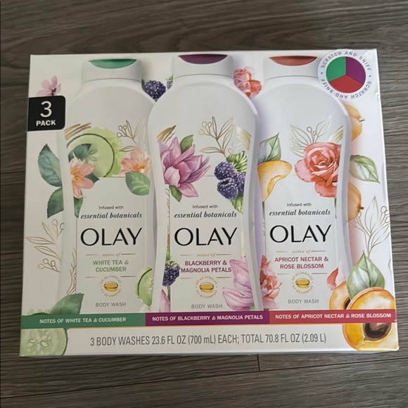 OLAY | Bath | Olay Essential Botanicals Body Wash 236 Fl Oz 3pack ...